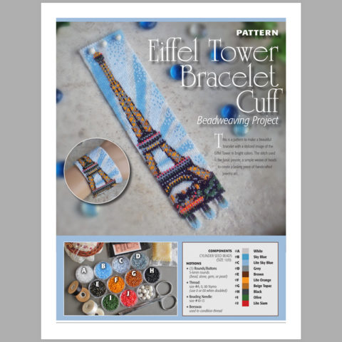Eiffel Tower Bracelet Cuff : Bead Pattern – Francesca's Fancy