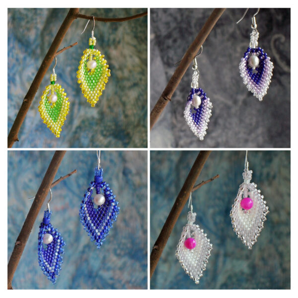 Russian Leaf Earrings : Bead Tutorial – Francesca's Fancy